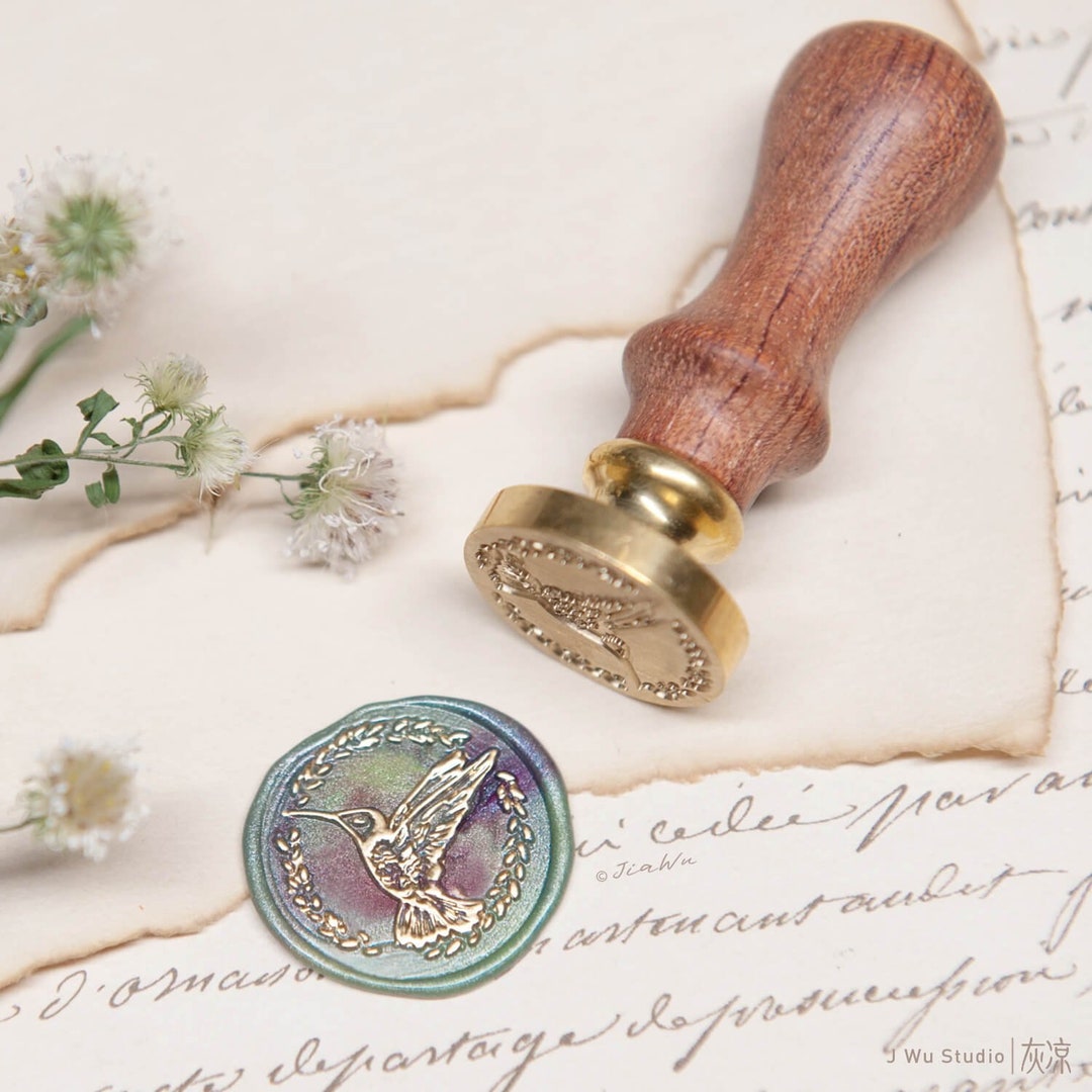 Hummingbird Wax Seal Stamp, Vintage Wedding Invitation Seal Wax Stamp ...