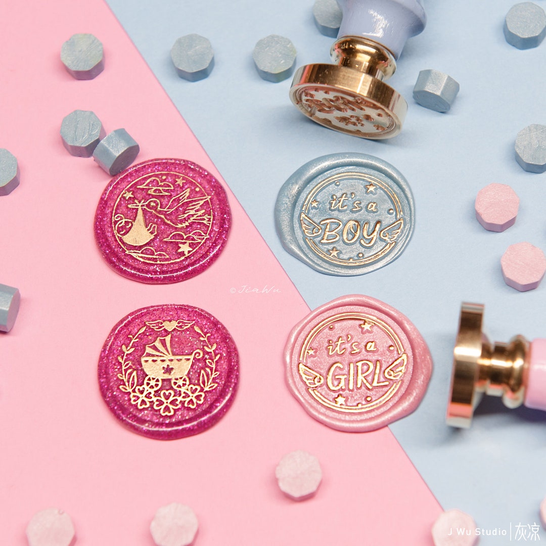 Baby Shower Wax Seal Stamp: Original Designs, Invitation Decoration - Etsy