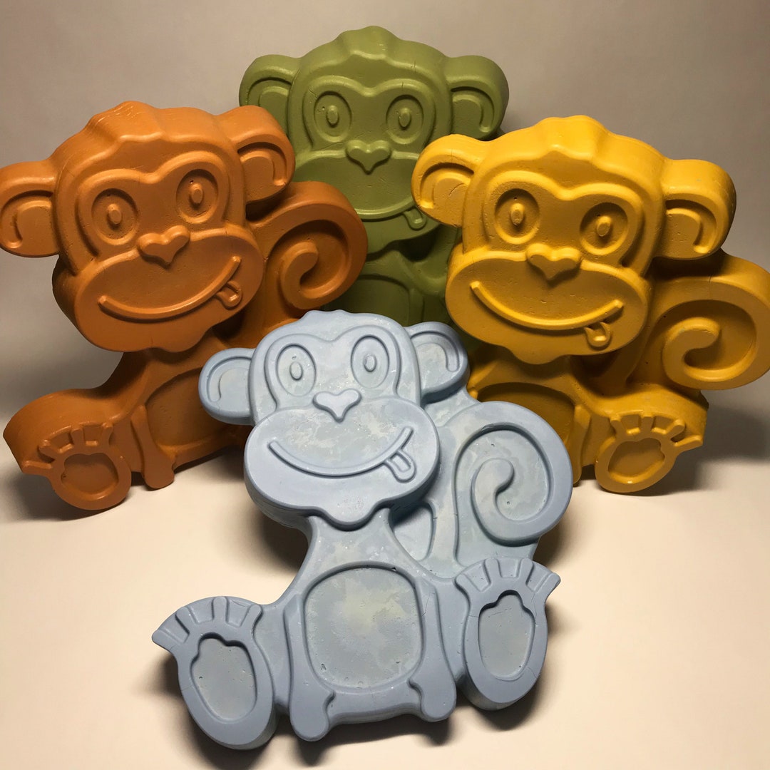 XL MONKEY CRAYON Nontoxic Handmade From Scratch- 1 Extra Large Baby ...