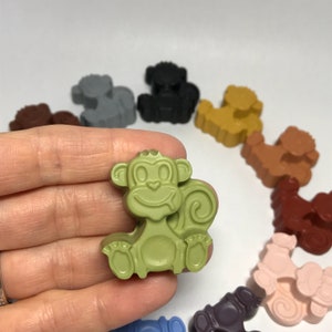 MONKEY HANDMADE CRAYONS - Nontoxic 1 Set of 12 - Etsy