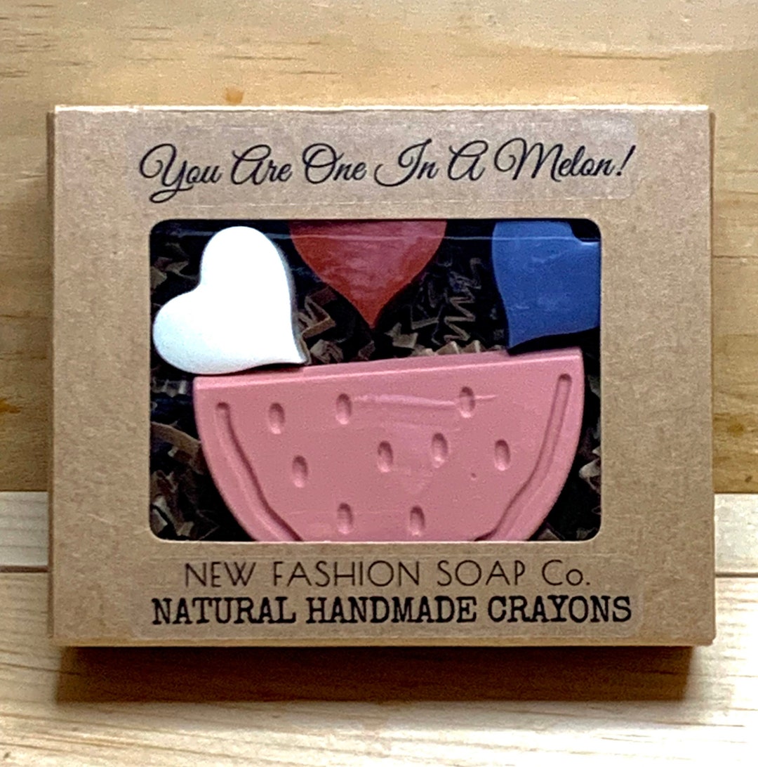You Are One in A MELON Crayons Handmade Nontoxic Valentine's Day Party ...