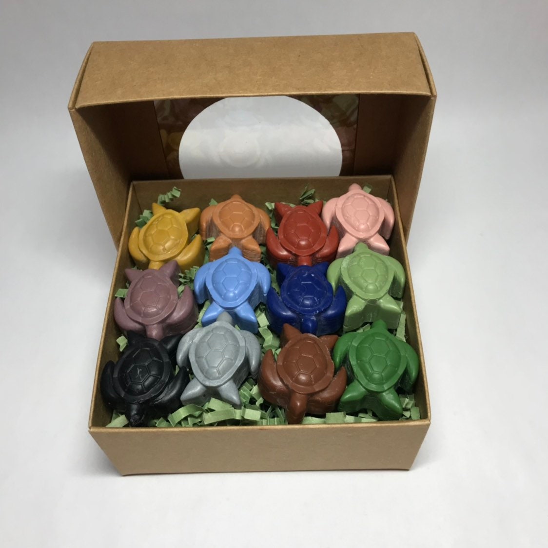 SEA TURTLE HANDMADE Crayons Nontoxic 1 Set of 12 Birthday - Etsy