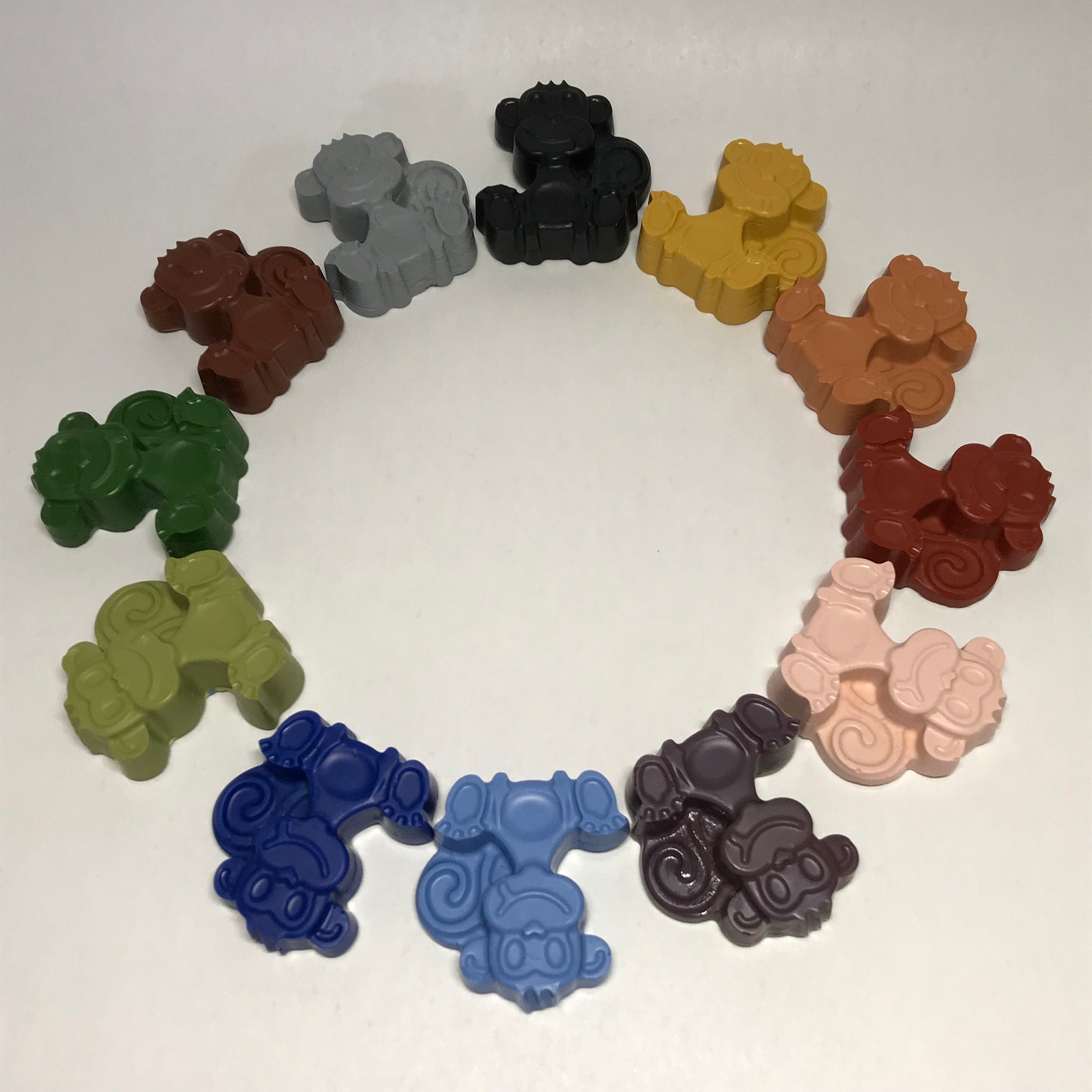 MONKEY HANDMADE CRAYONS - Nontoxic 1 Set of 12 - Etsy