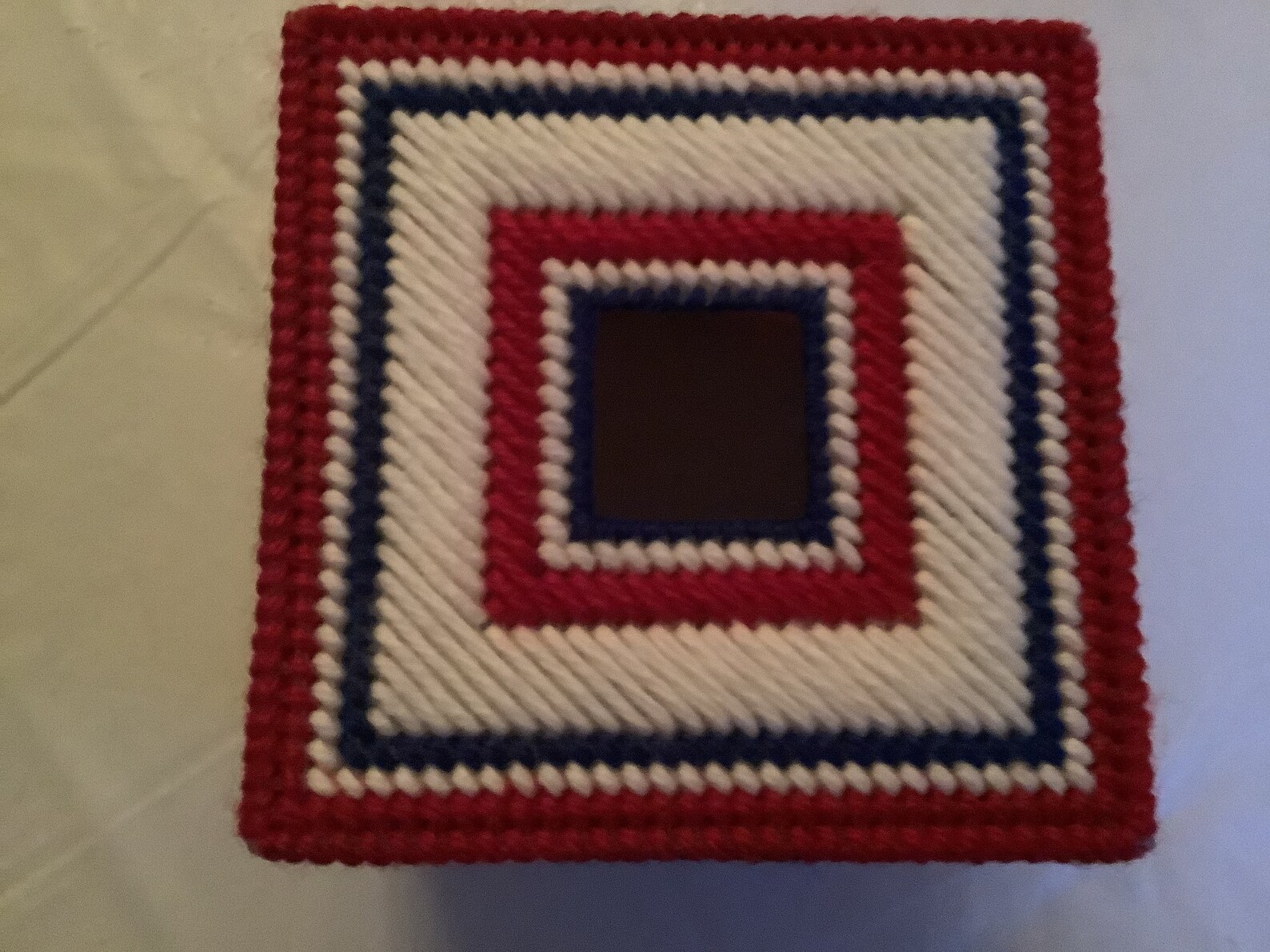 American Flag With Cross Tissue Boxcover - Etsy