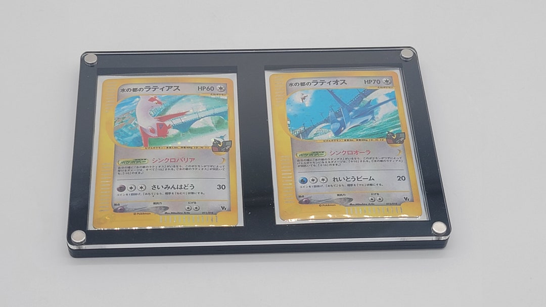 Pokemon Acrylic 2 Card Magnetic Display Case Framing/display Quality ...