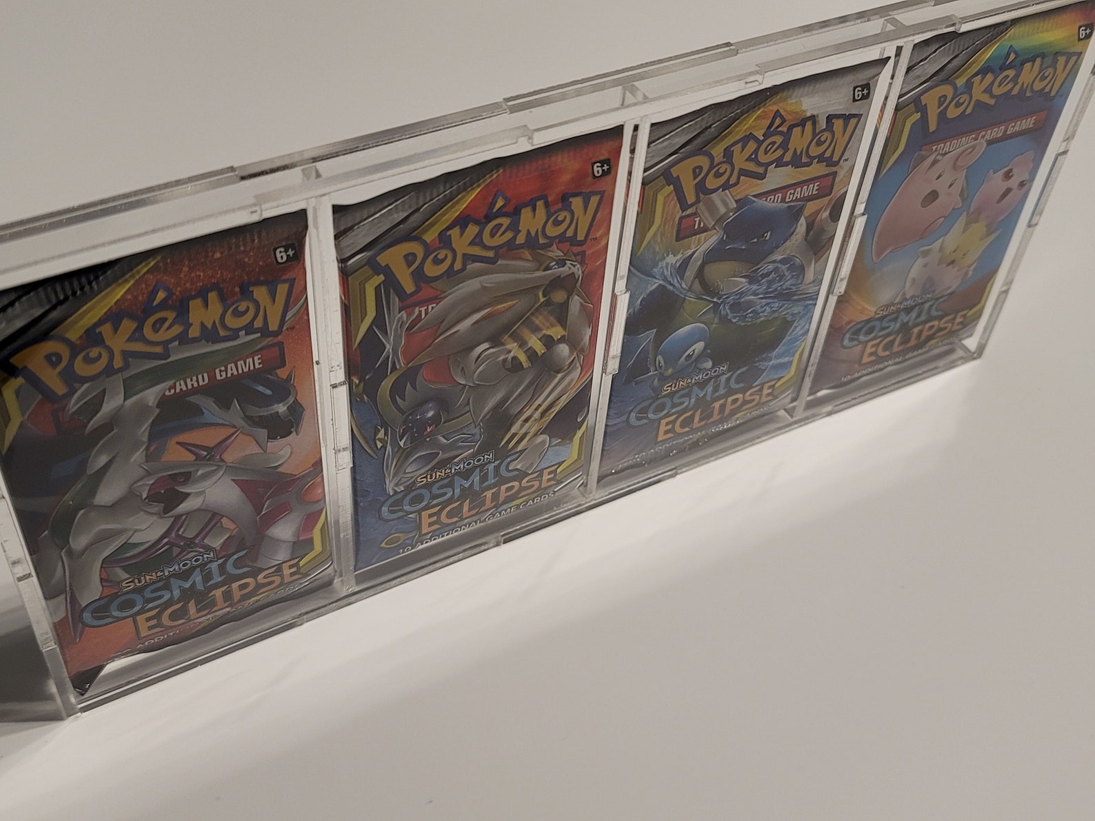 Pokemon Acrylic Premium 4 Booster Pack Frame Display Case Box - Etsy