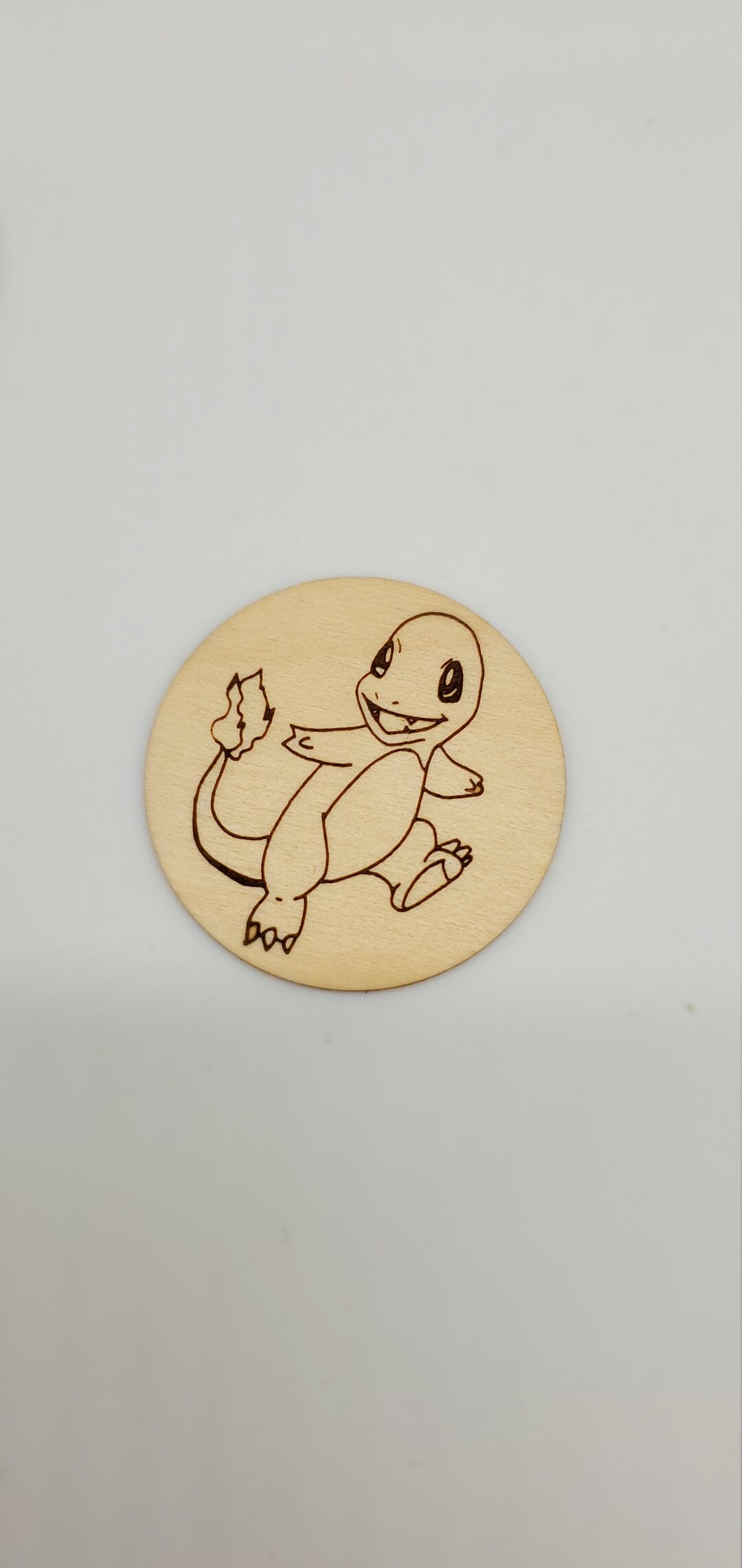 Pokemon Charmander Custom Wooden Sticker 1.5inch Round - Etsy