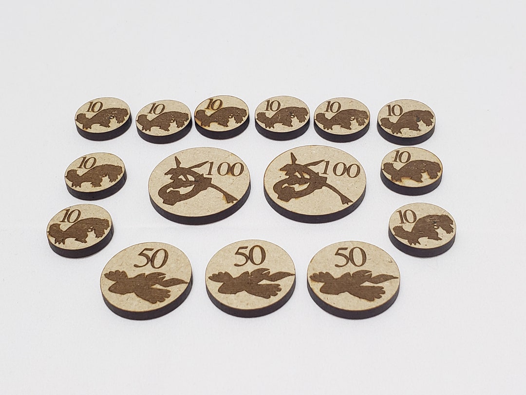 Pokemon TCG Damage Markers, Damage Tokens, or Damage Counters - Laser ...