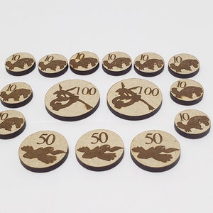 Pokemon TCG Damage Markers, Damage Tokens, or Damage Counters - Laser ...