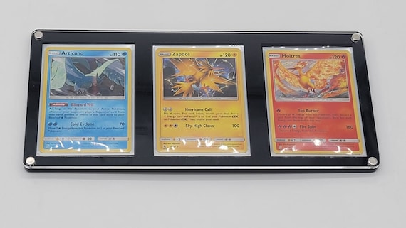 Pokemon Acrylic 3 Card Magnetic Display Case Framing/display | Etsy