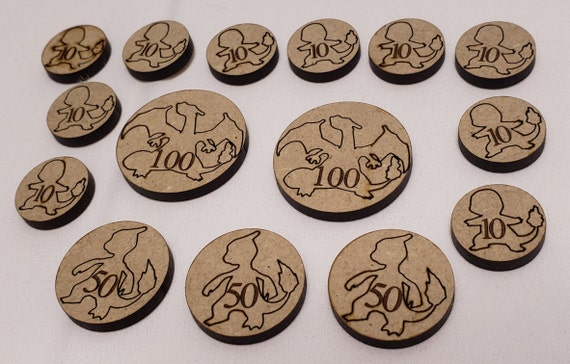 Pokemon TCG Damage Markers Damage Tokens or Damage Counters | Etsy