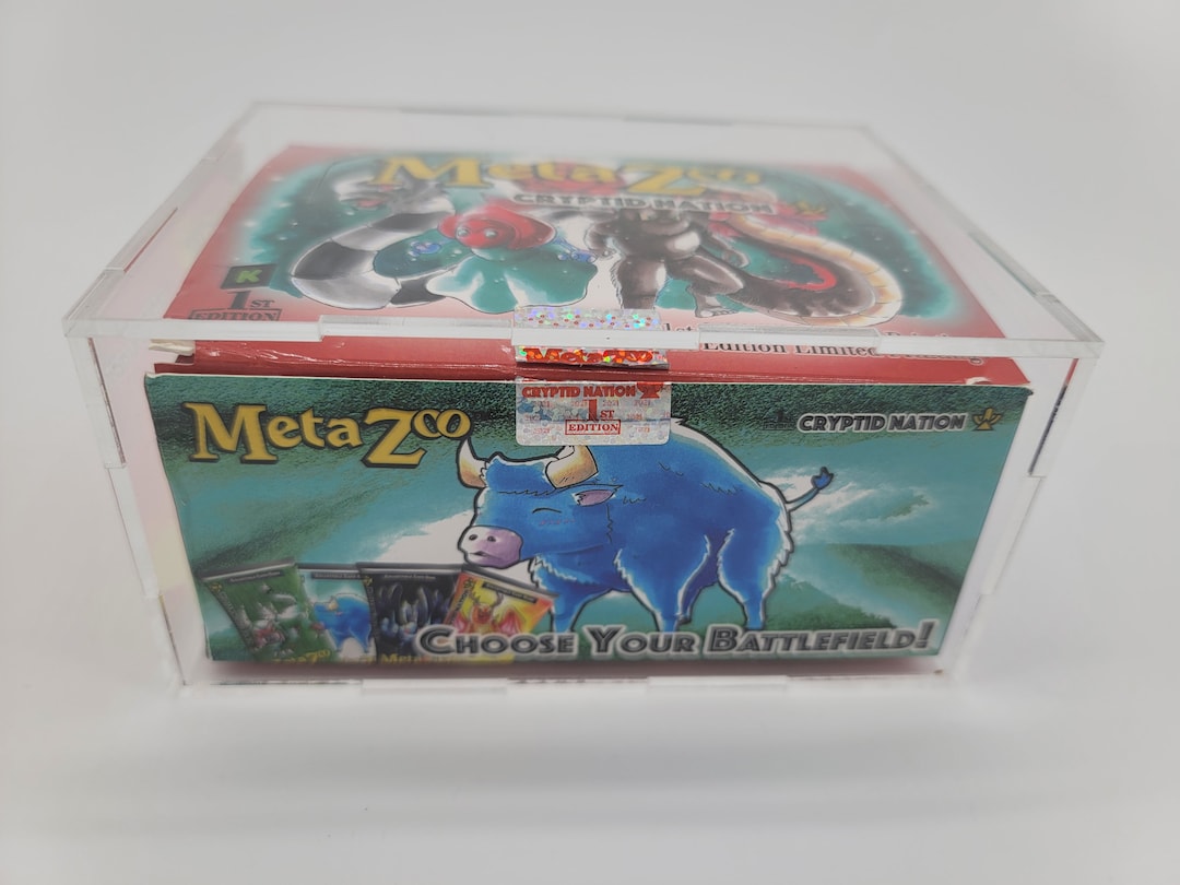 Meta Zoo Acrylic Booster Box 1st Edition and Nightfall Size Display ...