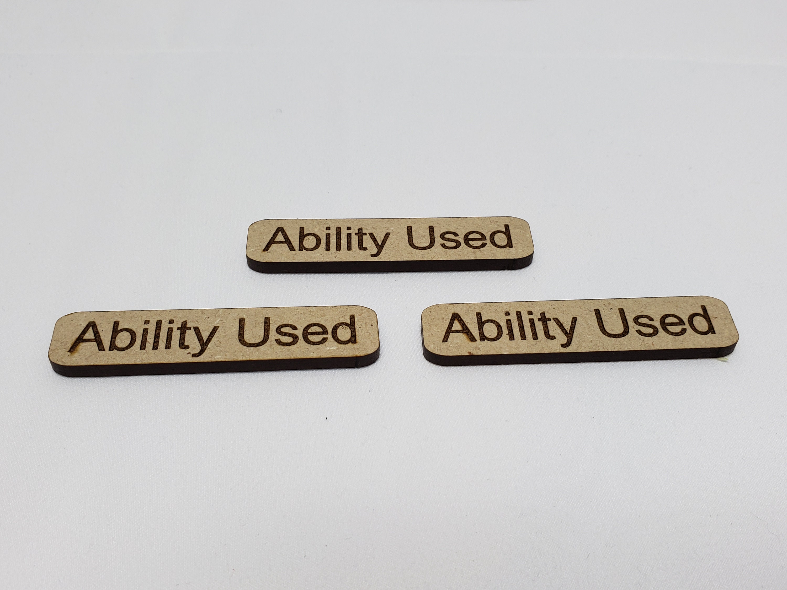 Pokemon Wooden Ability Used Marker Token Counter New! Engraved Laser ...