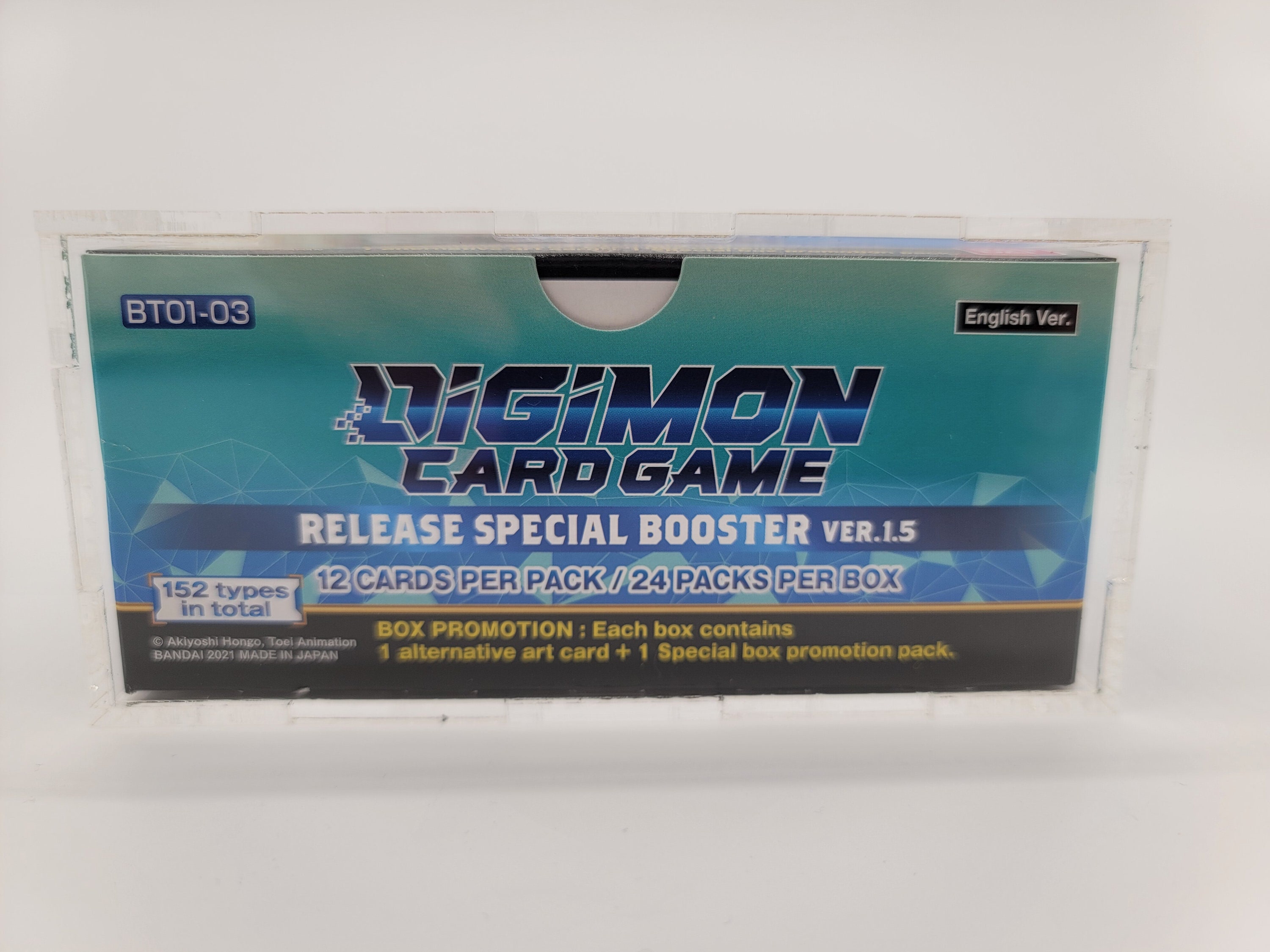 Digimon Acrylic Booster Box Display Case Box, Framing/display Quality ...