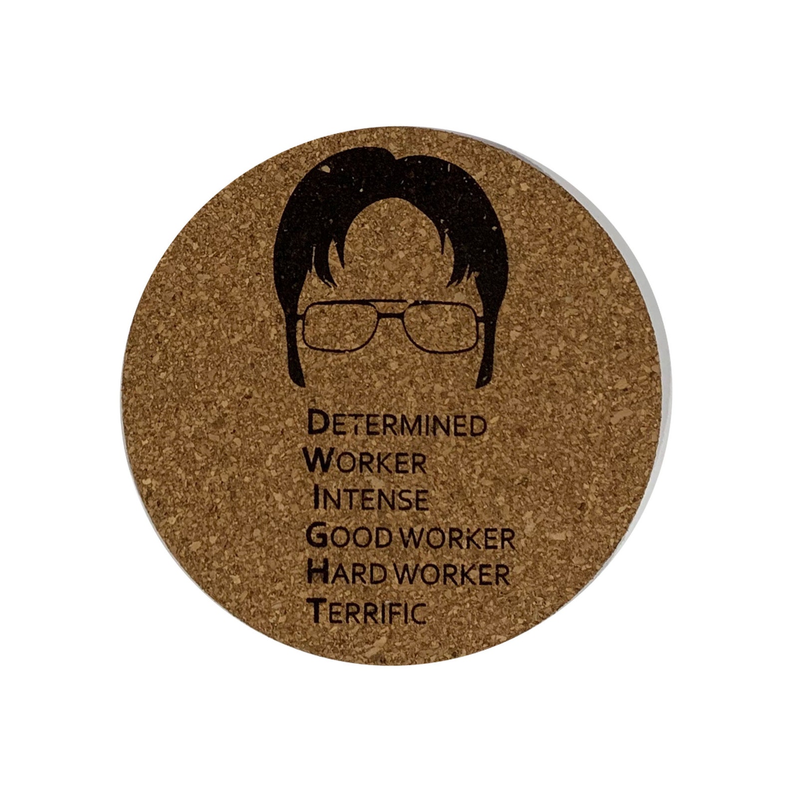 Laser Engraved the Office Cork Coasters - Etsy