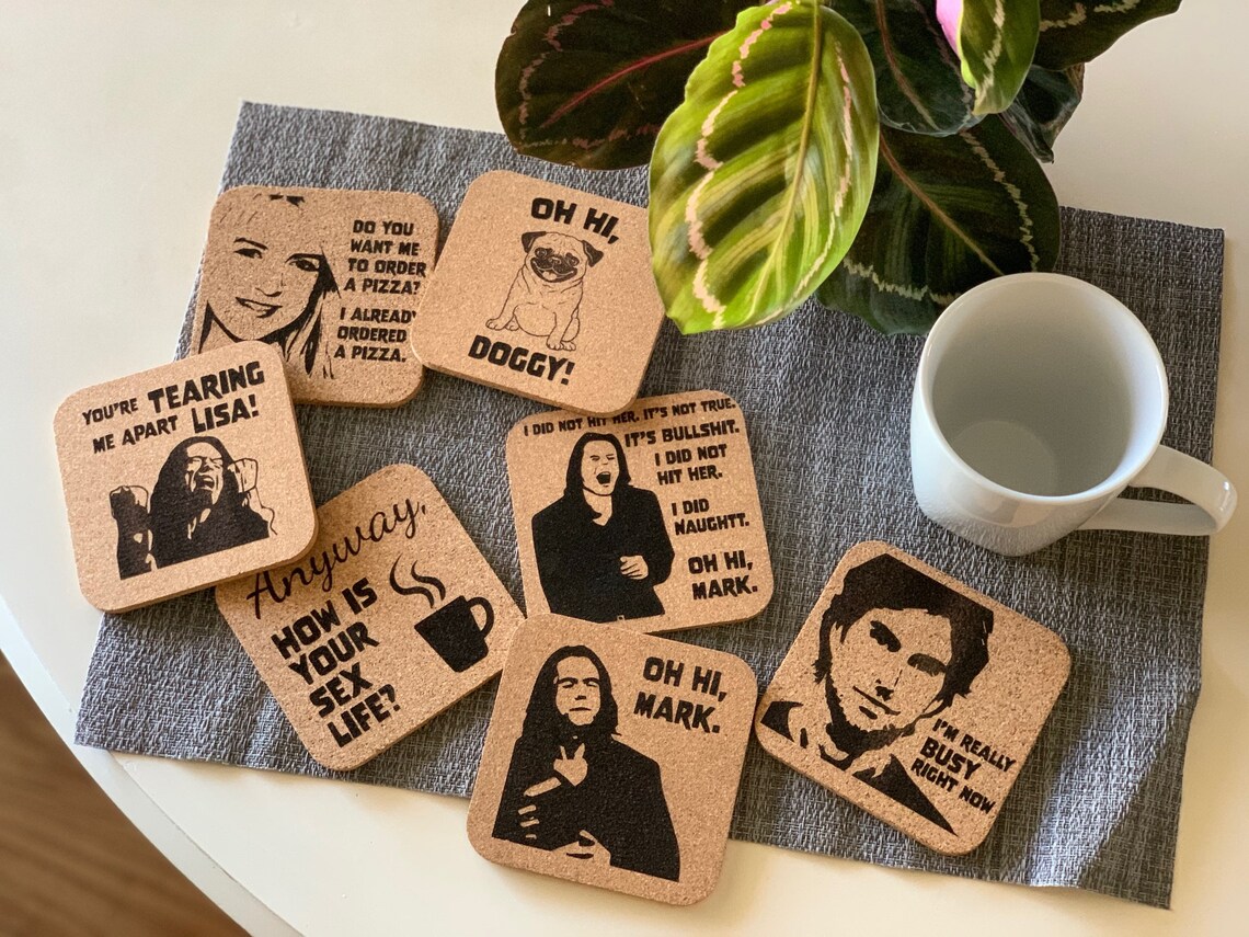 Laser Engraved the Room Inspired Cork Coasters | Etsy