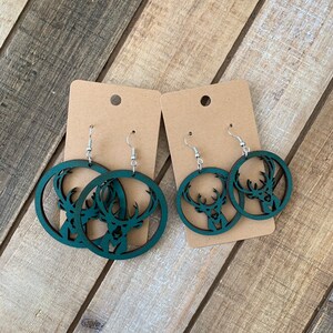 Milwaukee Bucks Wooden Laser Cut Dangle Earrings | Bucks Acrylic and ...
