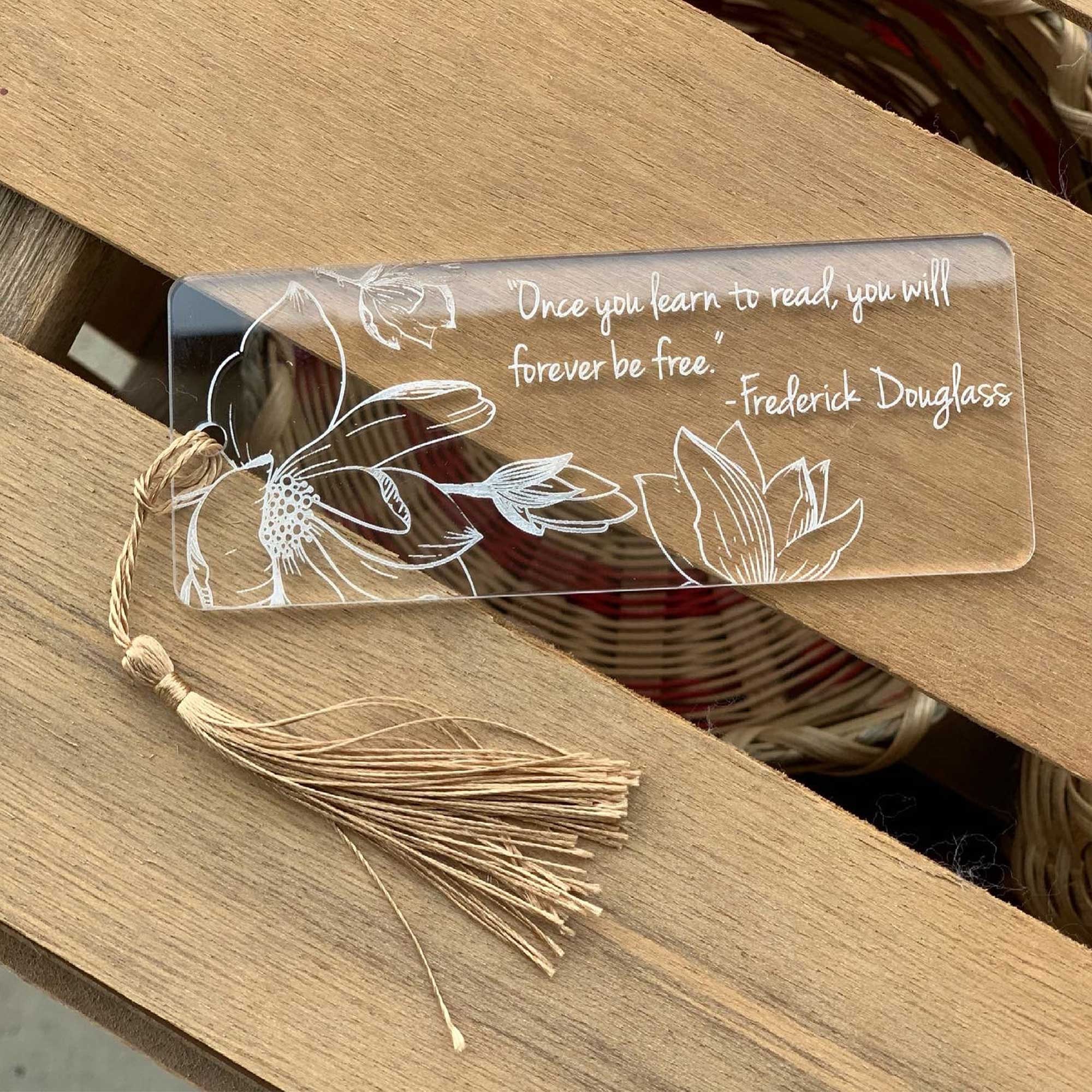 Acrylic Bookmark Laser Engraved - Etsy