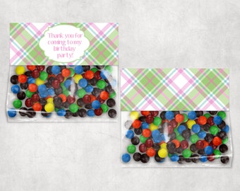 Art Party Birthday Thank You Favor Bag Toppers / Instant - Etsy