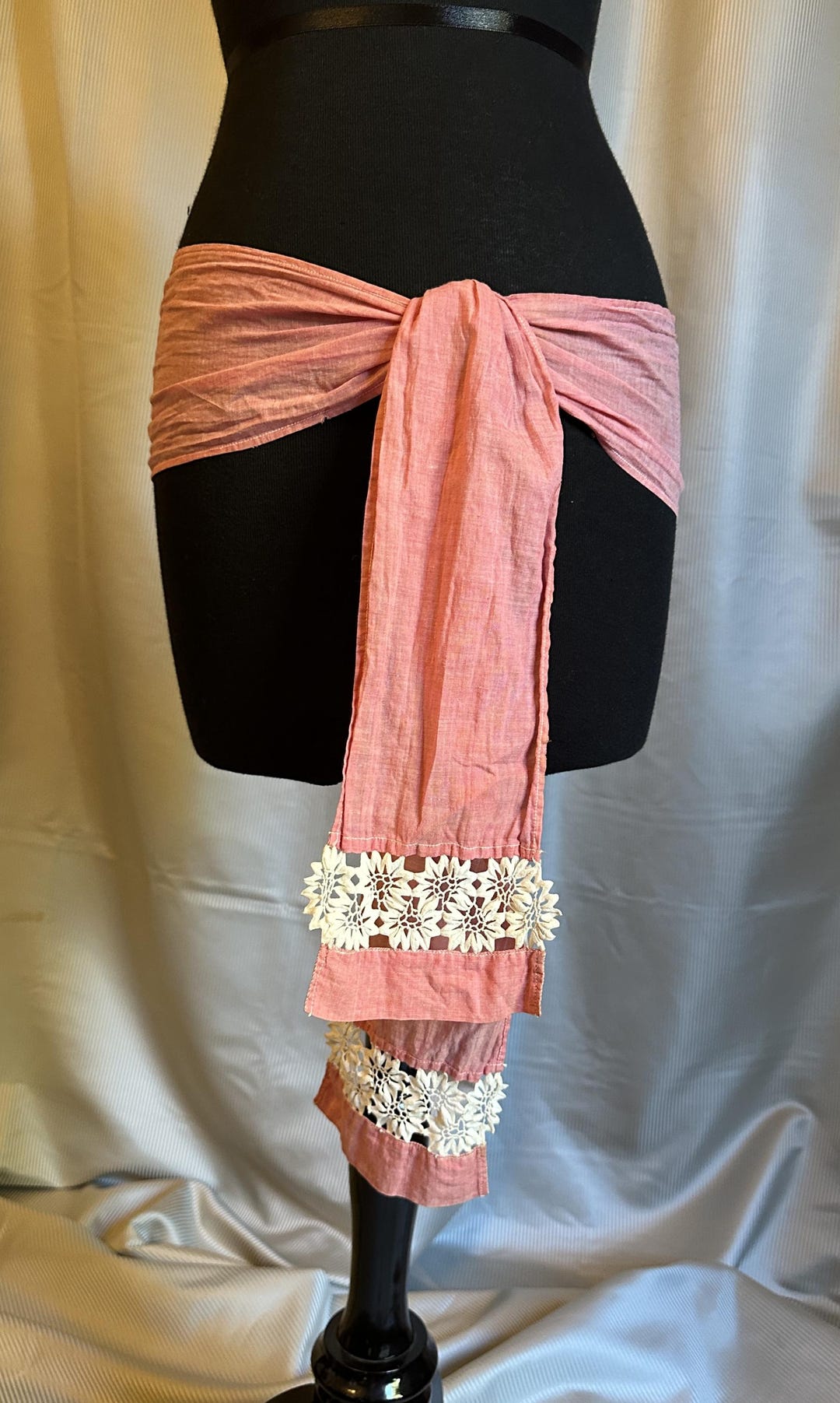 Vintage Chambray Sash - Etsy