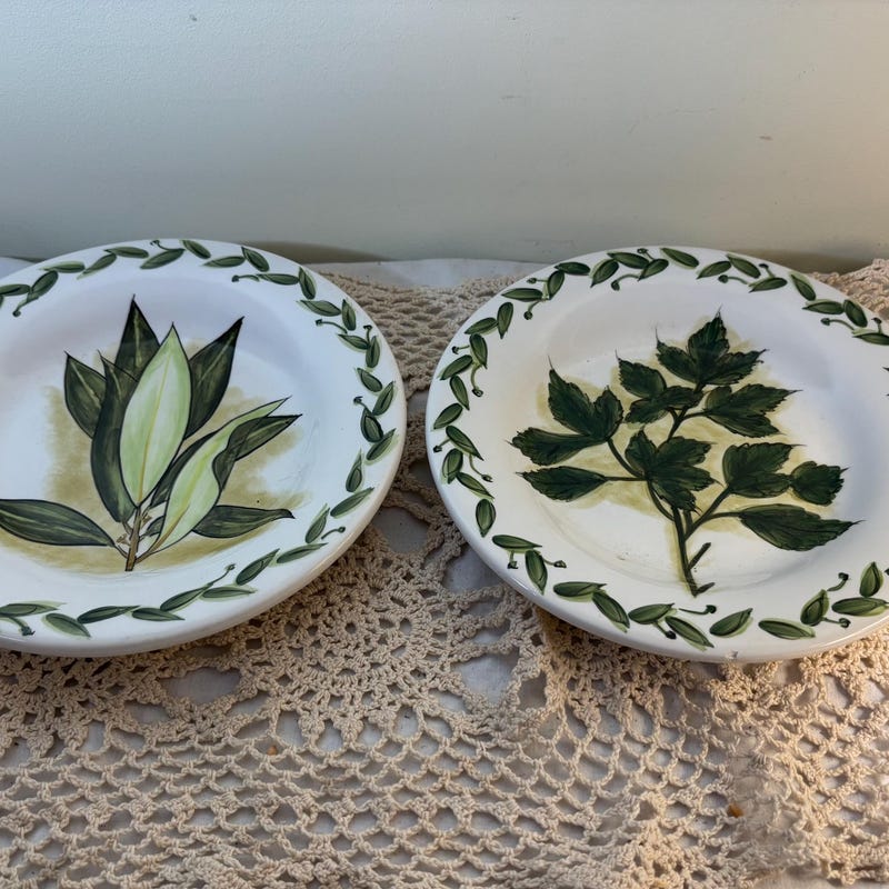 Botanical Plates - Etsy