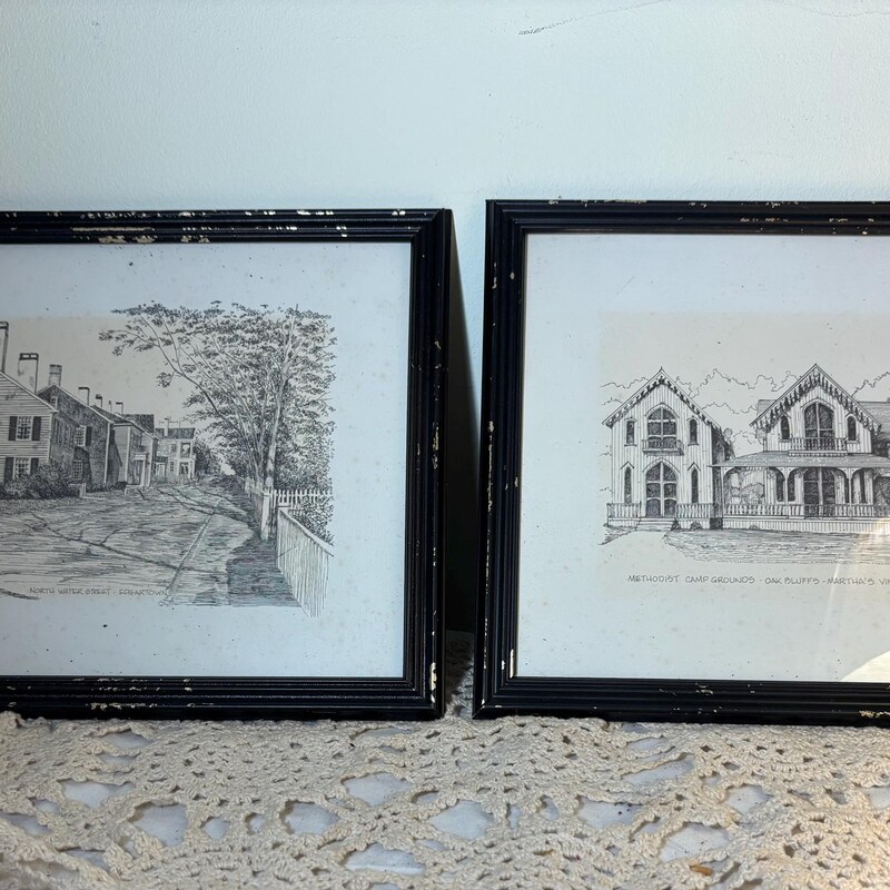 Pen and Ink Drawings of Old Buildings - Etsy