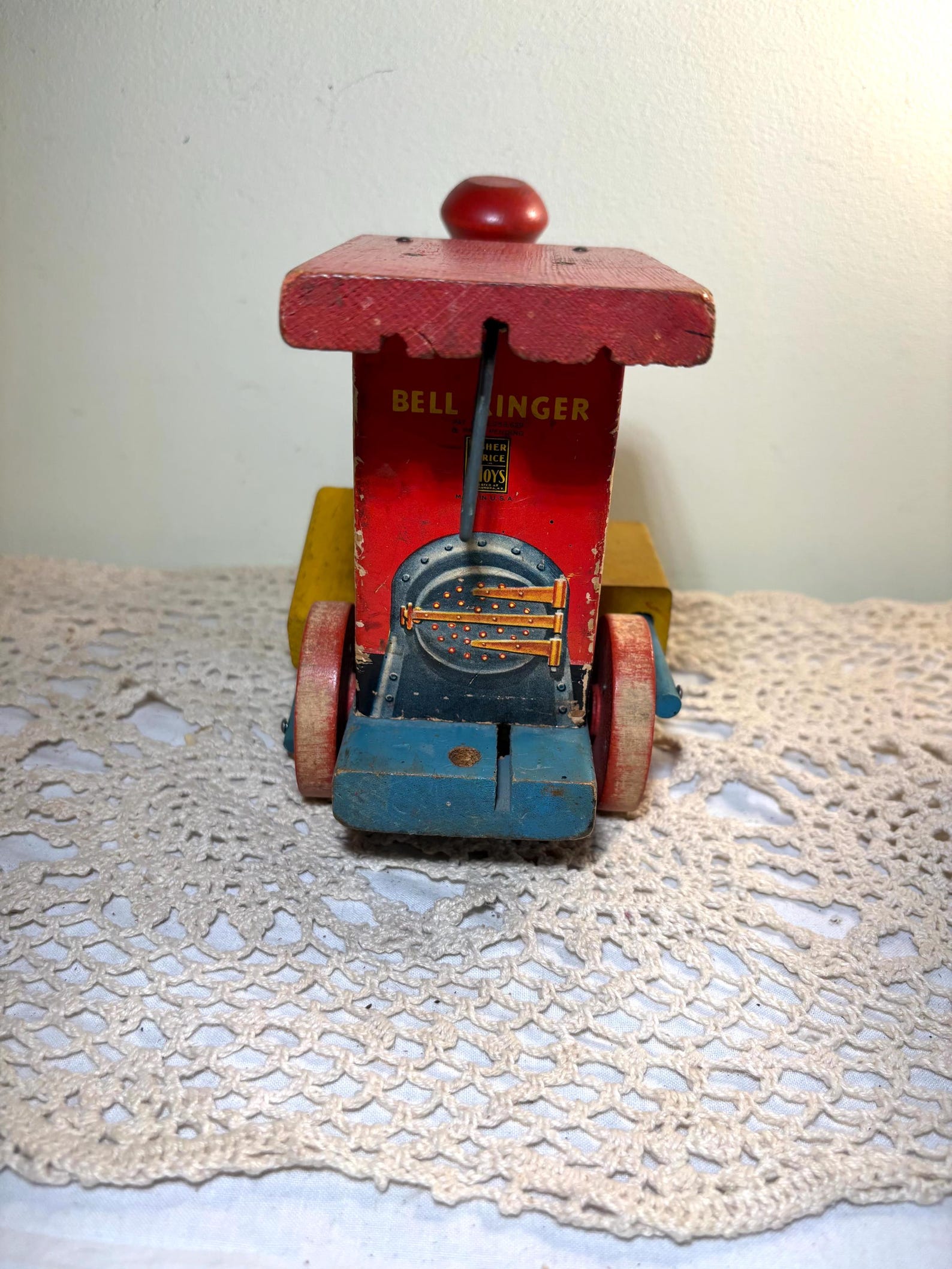 Vintage 1950s Fisher-price Looky Chug-chug Wooden Toy Train Pull Toy ...