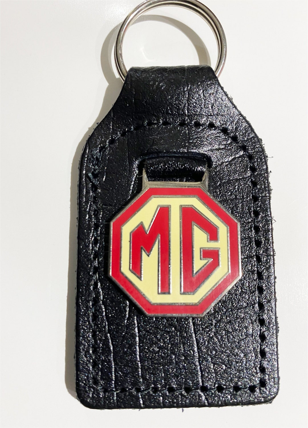 MG Octagon Cream & Red British Sports Car Collector Handcrafted Black ...