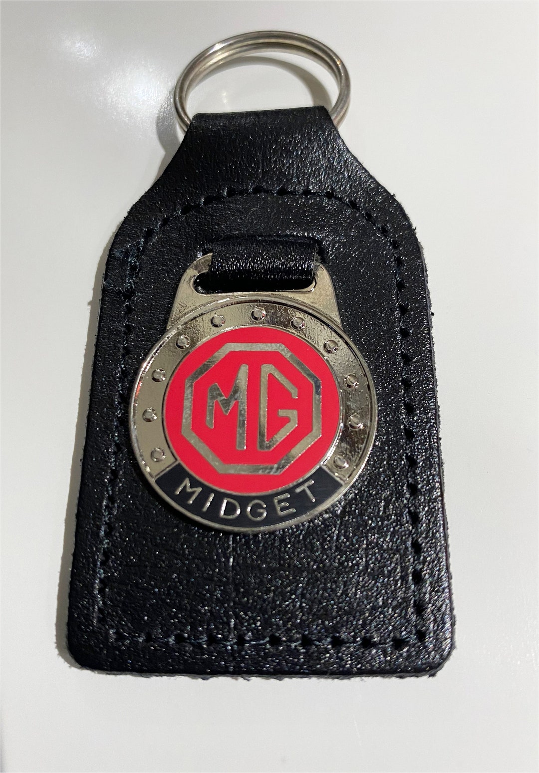 MG Red Octagon Midget British Sports Car Collector Handcrafted Black ...