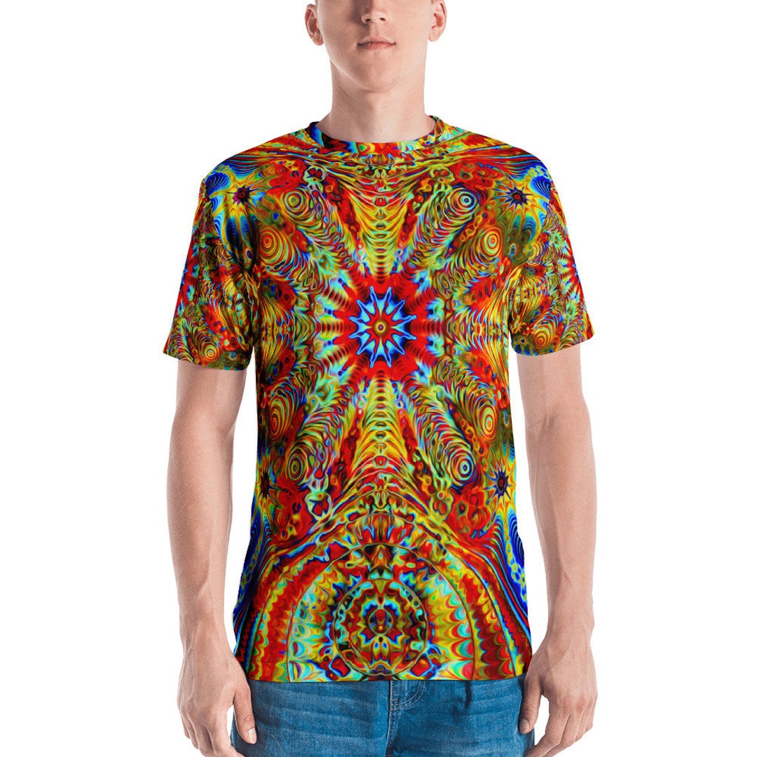 Festival Kleidung, psychedelische Shirt, Trippy Shirt, Hippie Shirt ...