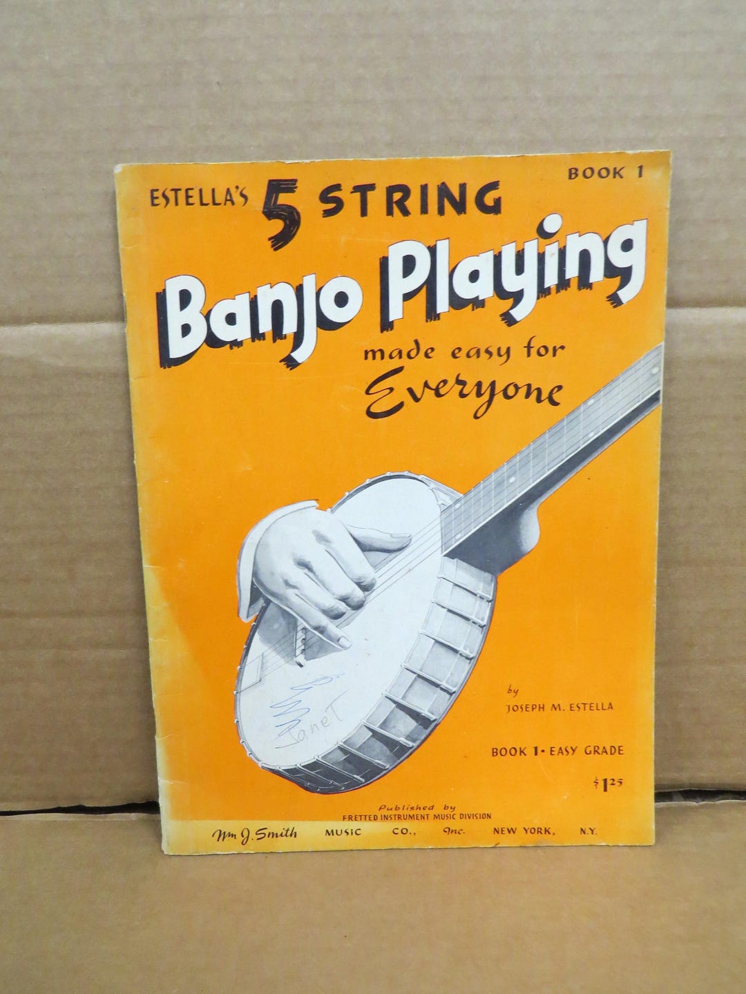 Estella's 5 String Banjo Playing Book 1 Sheet Music Song Book ...