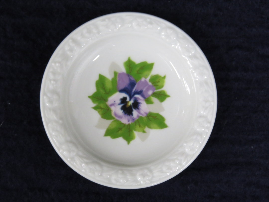 VTG Rosenthal Classic Rose Maria Violets 3-1/2" Nut/candy Porcelain ...