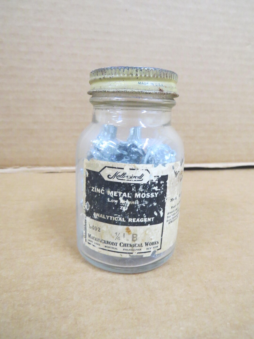 VTG Mallinckrodt Chemical Works Zinc Metal Mossy Analytical Reagent 1 ...