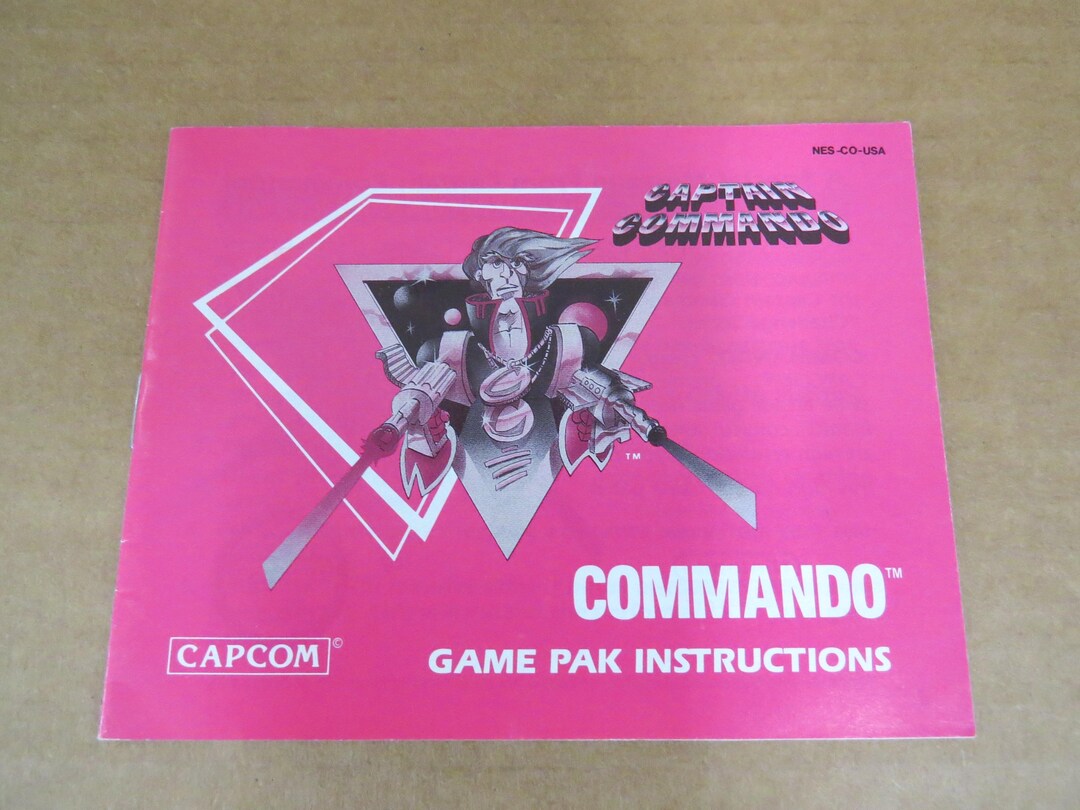 Nintendo Capcom Commando NES Manual Only, 1986 No Game, Instruction ...