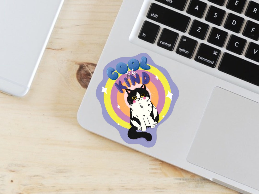 Cute Cat Sticker, Black Cat Sticker, Tuxedo Cat, Cat Lover Gifts, Be ...