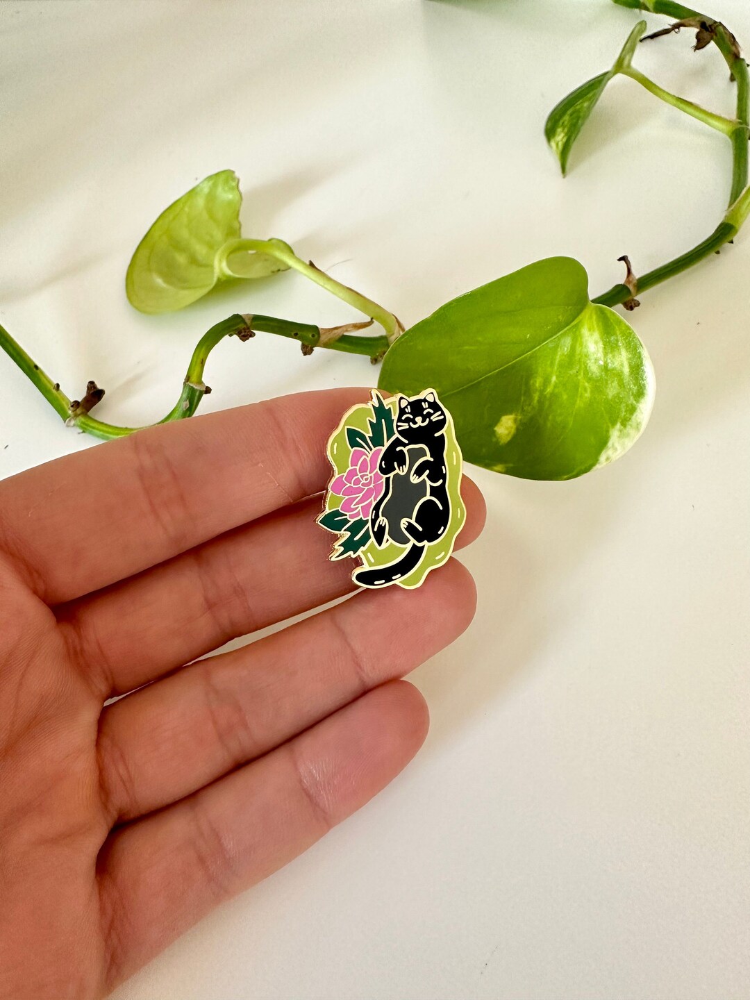 Black Cat Enamel Pin Cat Enamel Pin Cat Pin Enamel Cat Pin Cat
