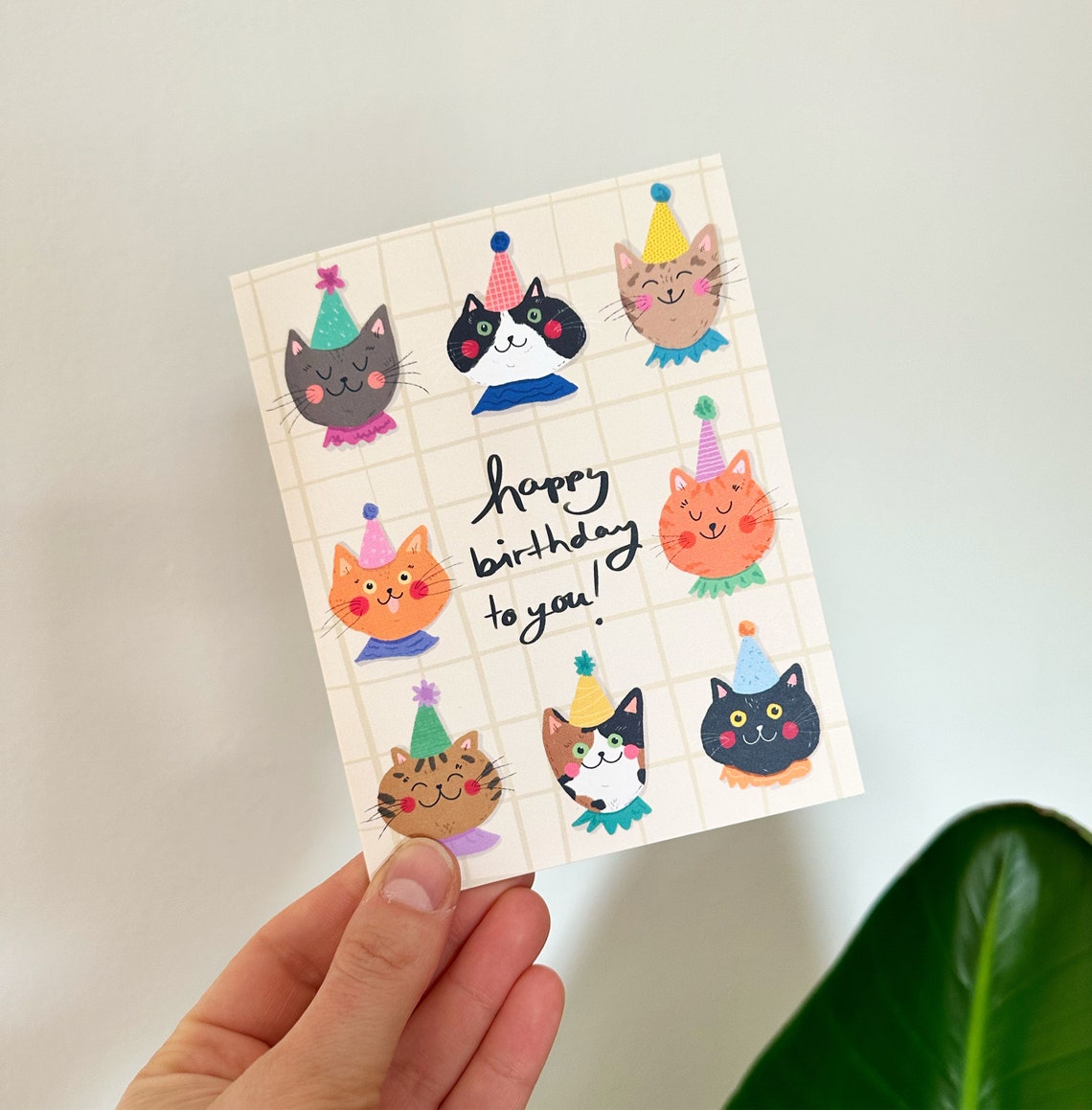 Cat Birthday Card Birthday Cat Card Cat Lover Birthday - Etsy