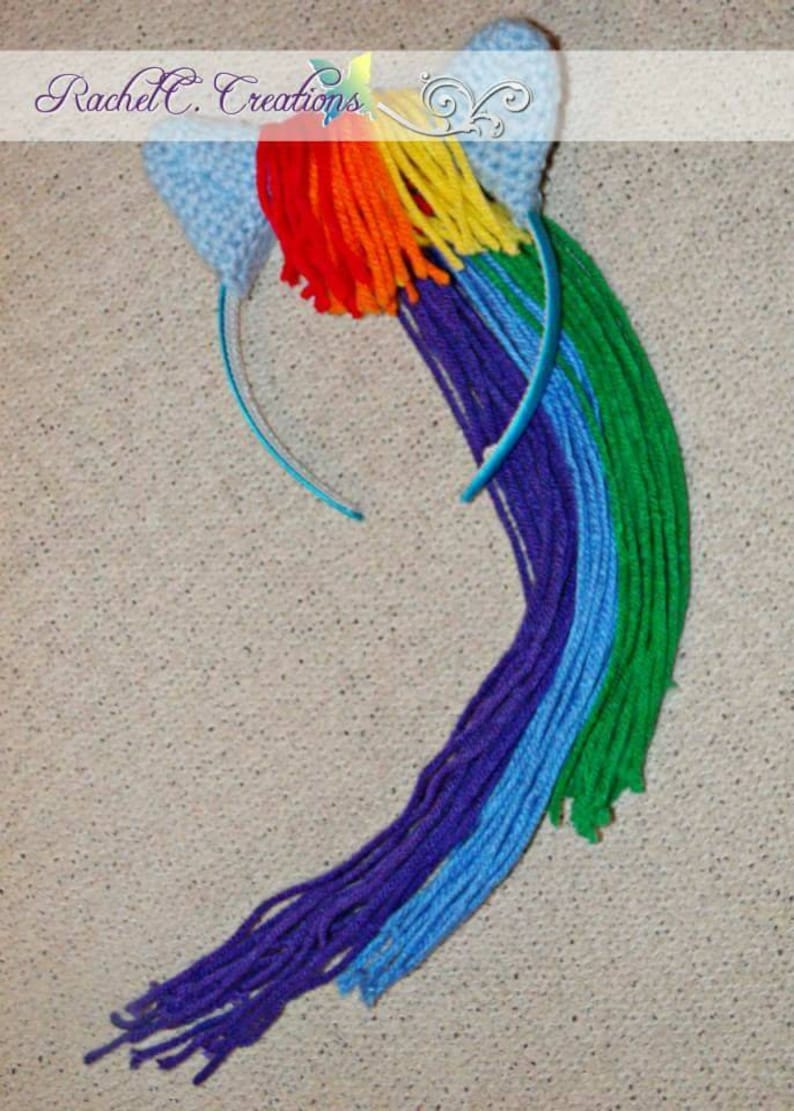 Pony Crochet Ears Headband - Etsy