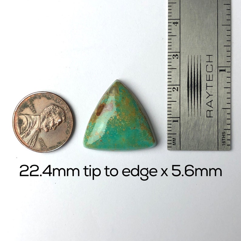 Cochise Turquoise Trillion Triangle Shape Cabochon - Etsy