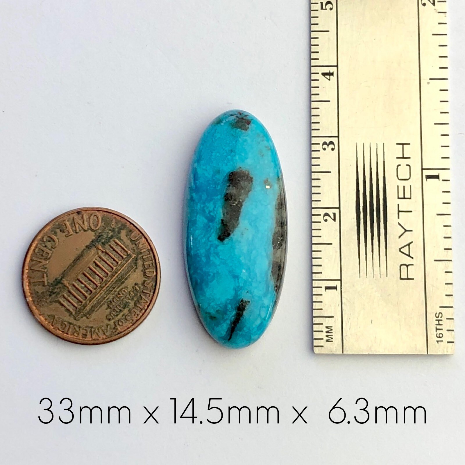 Kingman Turquoise Oval Cabochon Cab Gemstone - Etsy