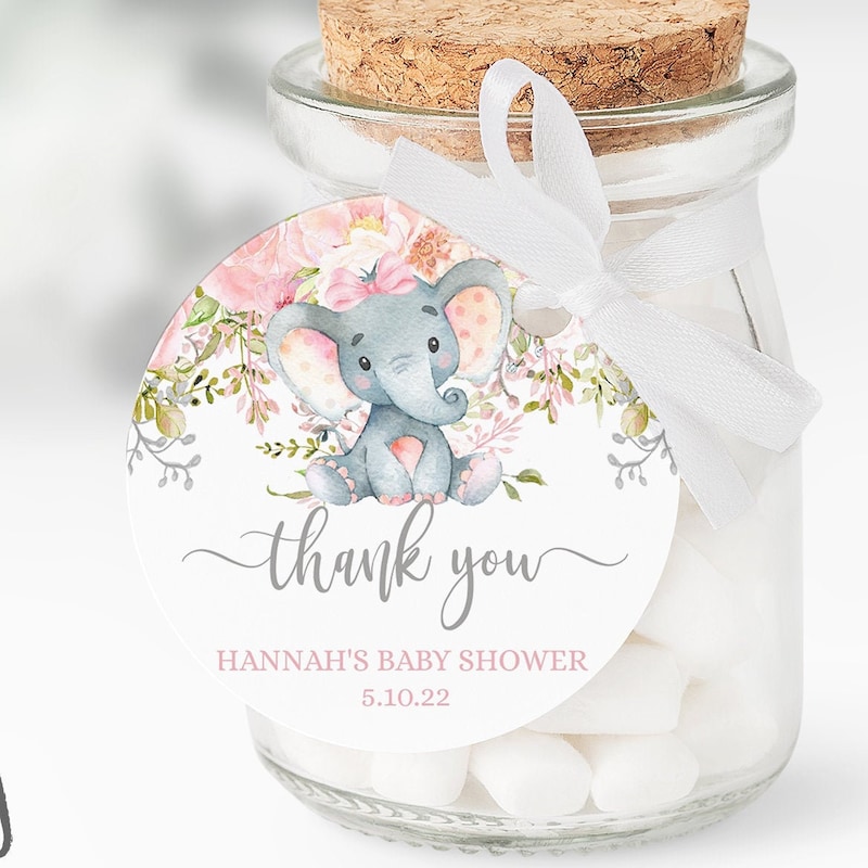 Elephant Favor Tag - Etsy
