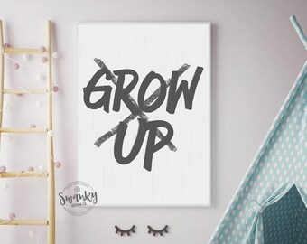 Never Grow up Sign - Etsy