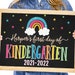 First Day of School Sign Rainbow, Personlized First Day of School Sign ...