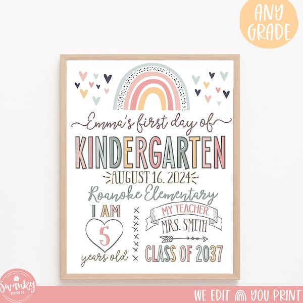 First Day of School - Etsy