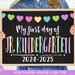 First Day of Junior Kindergarten Sign, Printable Jr. Kindergarten Sign ...