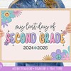 Boho Rainbow Goodbye Transitional Kindergarten Sign, Last Day of TK ...