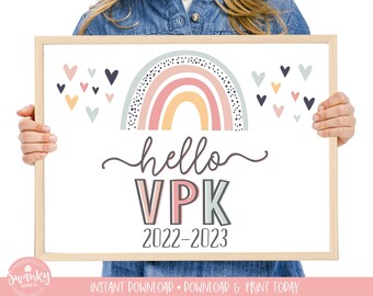 First Day of Vpk Sign - Etsy