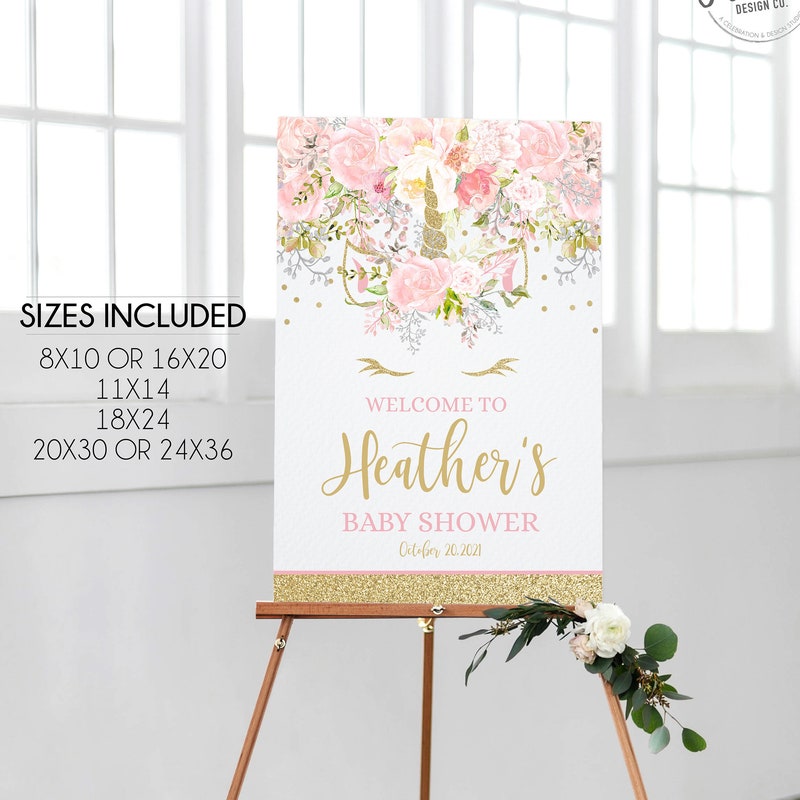 Unicorn Baby Shower - Etsy