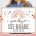 Boho Rainbow Preschool Sign Printable - Etsy