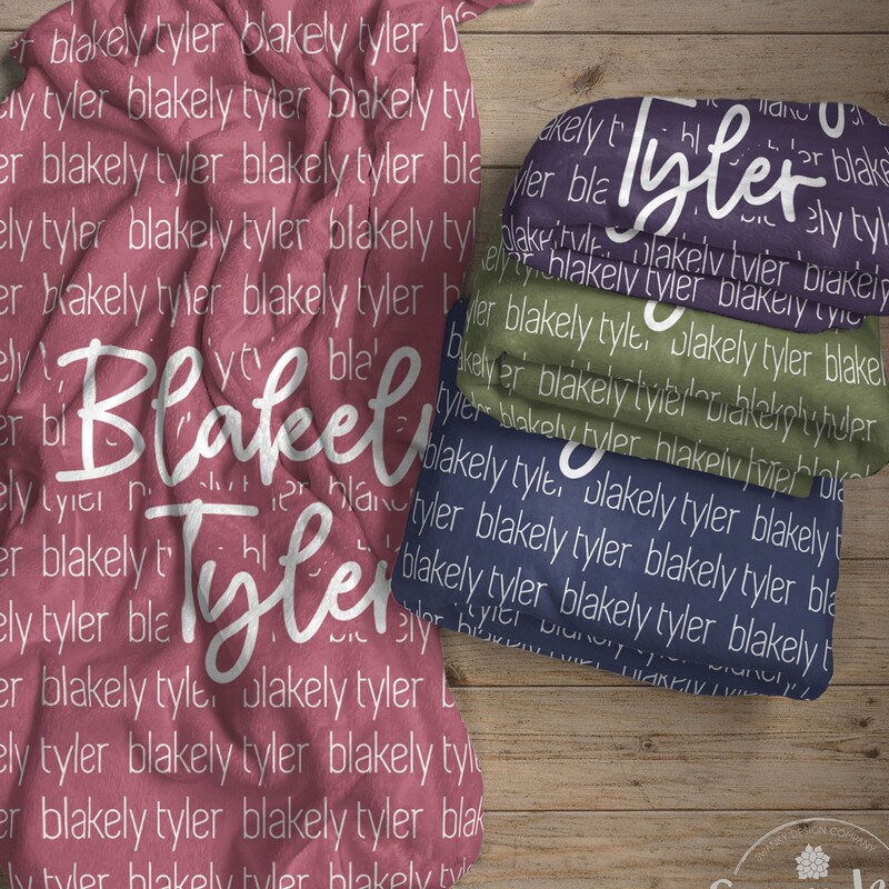 Baby Name Blanket - Etsy